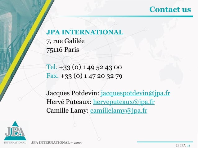 JPA International Highlights | PPT