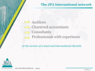 JPA International Highlights | PPT