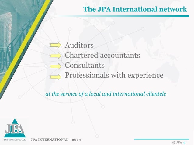 JPA International Highlights | PPT