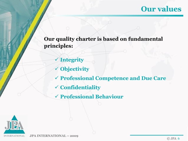 JPA International Highlights | PPT