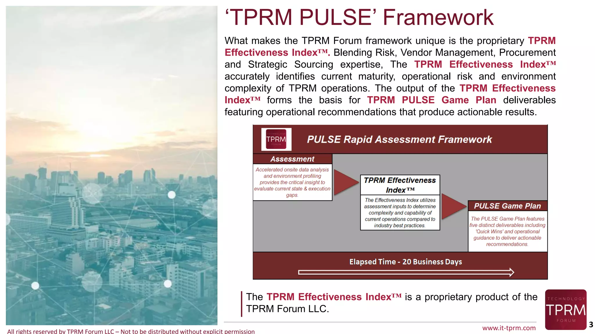 TPRM PULSE Assessment Overview | PPTX