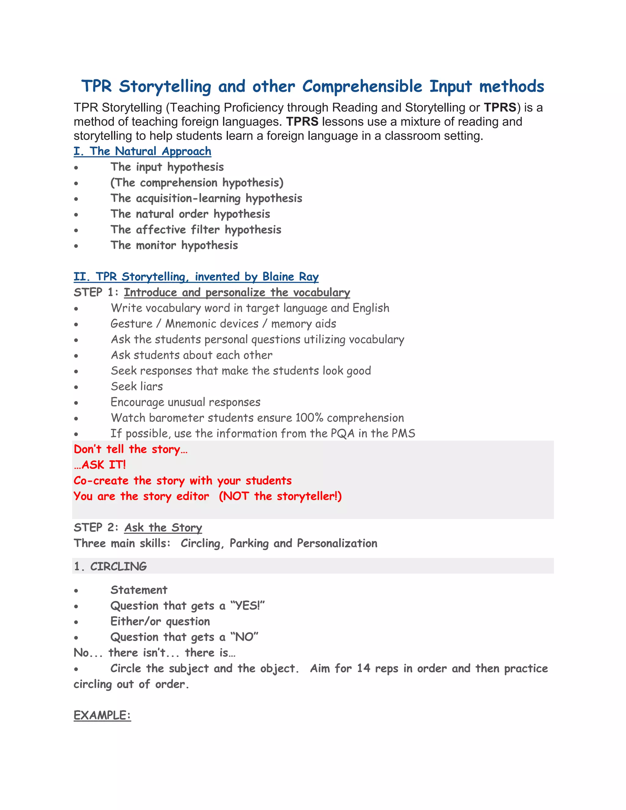 TPR Storytelling | DOCX