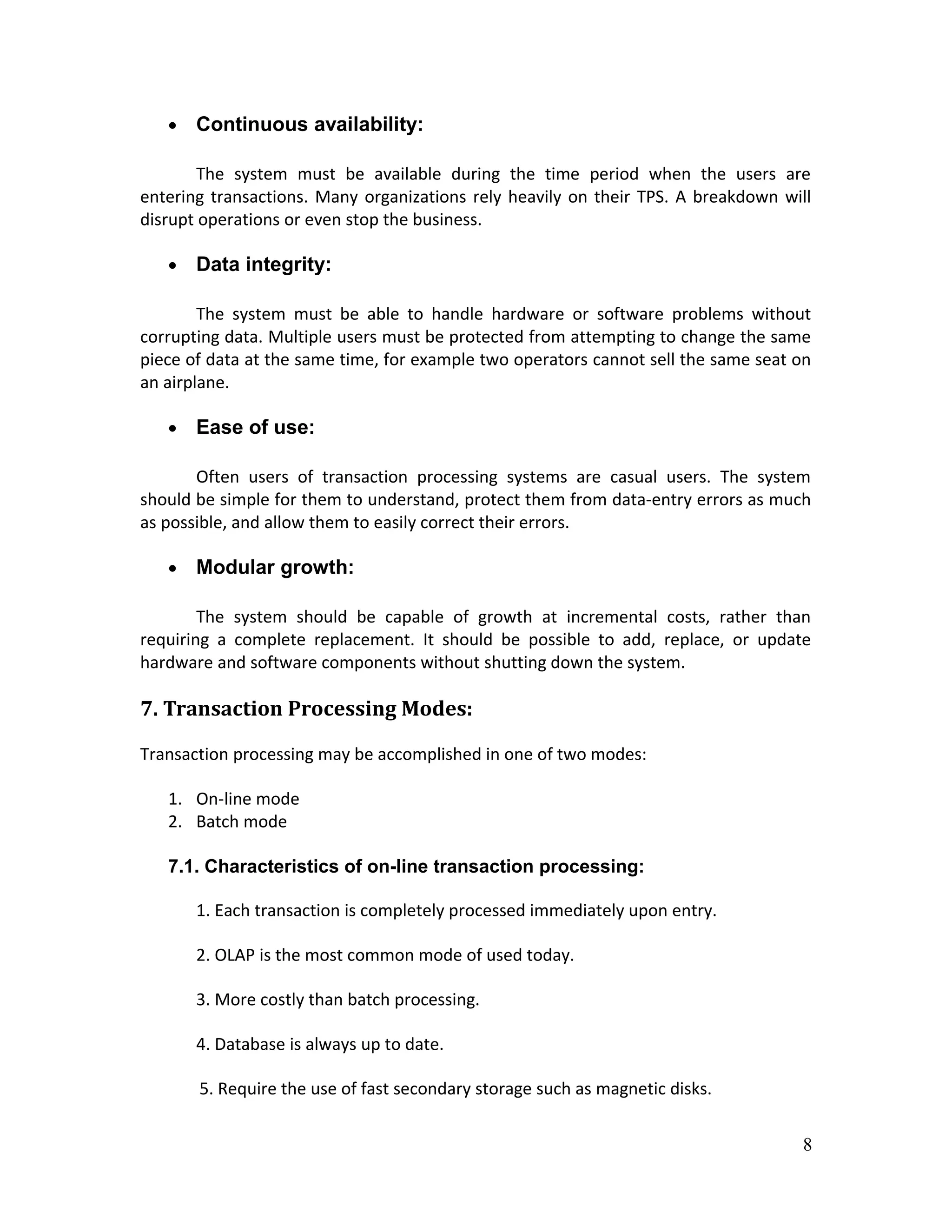 Transaction Processing System | PDF
