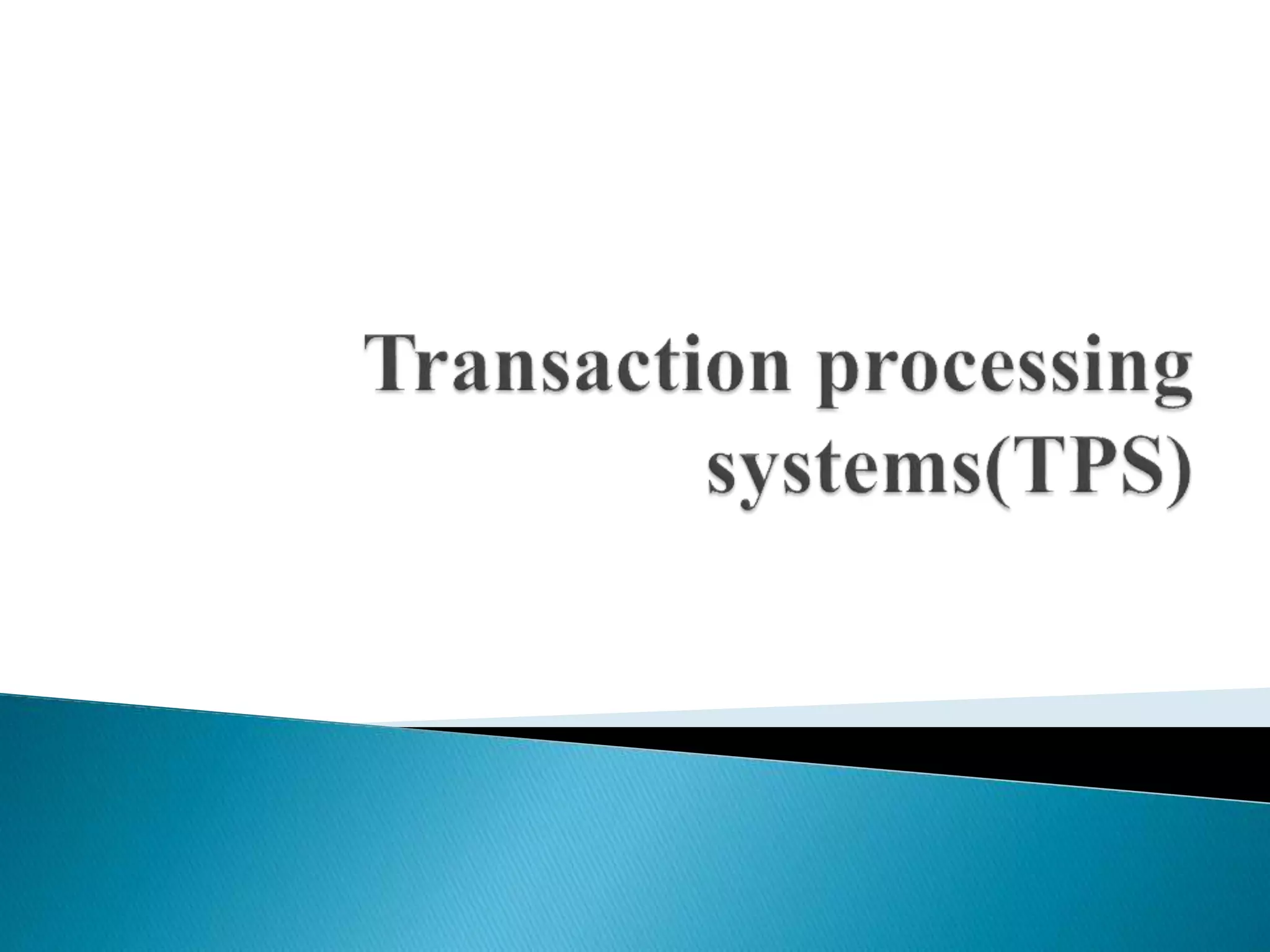Tps | PPTX | Databases | Computer Software and Applications