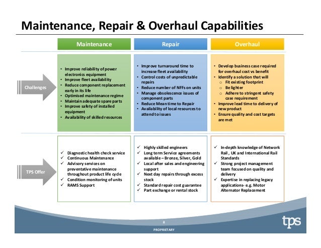 Maintenance, Repair & Overhaul (MRO)