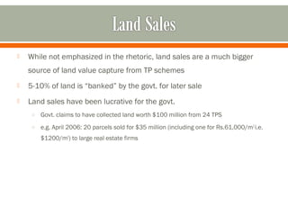 Land adjustment Land value capture | PPT