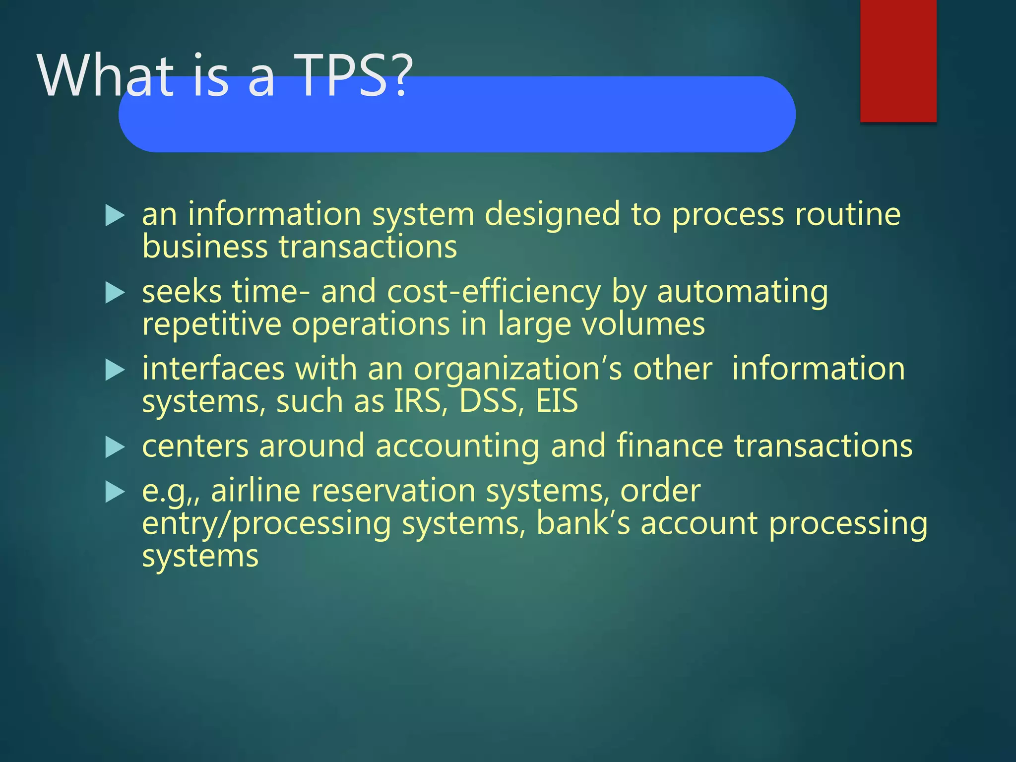 Transaction Processing System | PPT