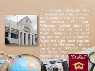 ANTIPOLO CITY | PPTX