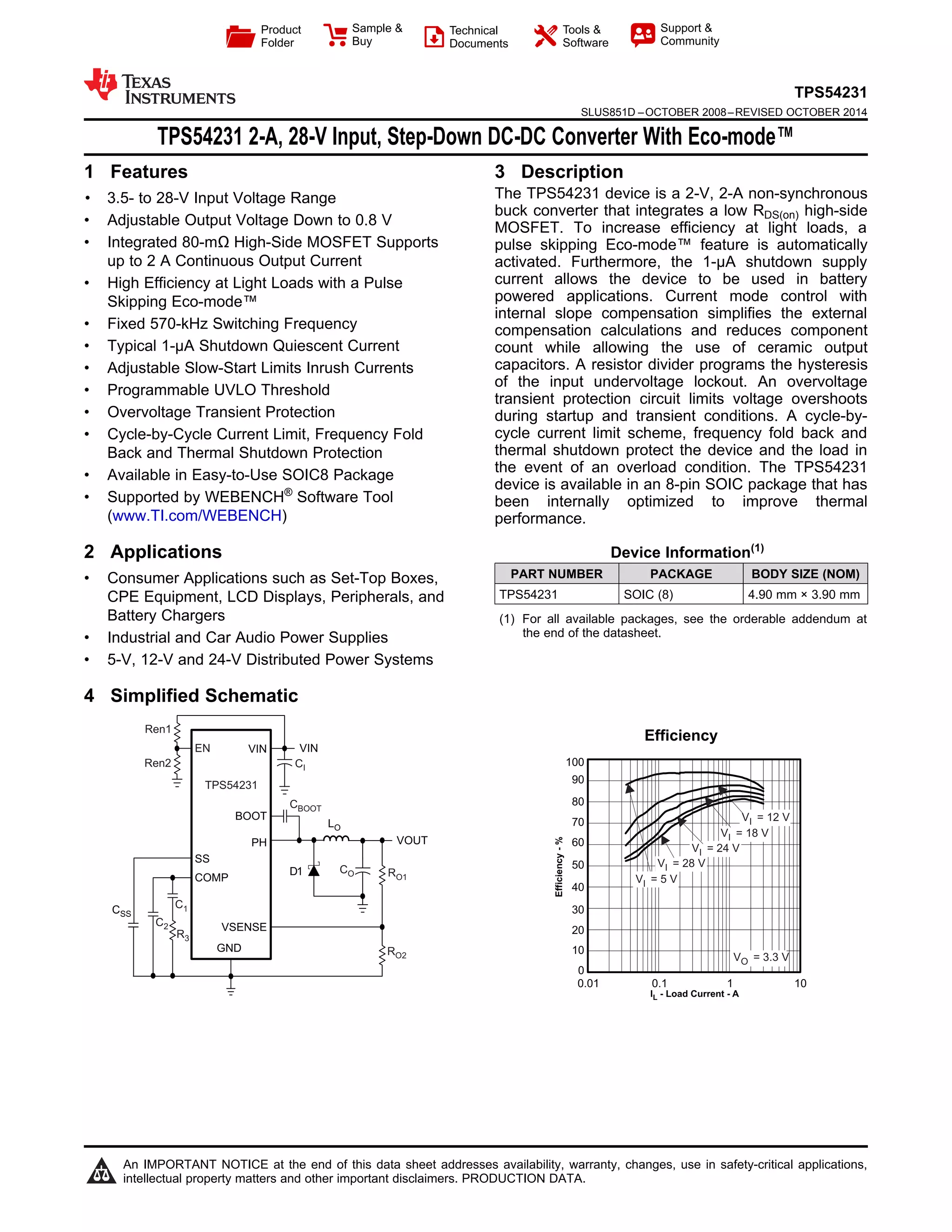 Original Voltage Regulator & Controller IC TPS54231DR 54231DR 54231 SOP ...