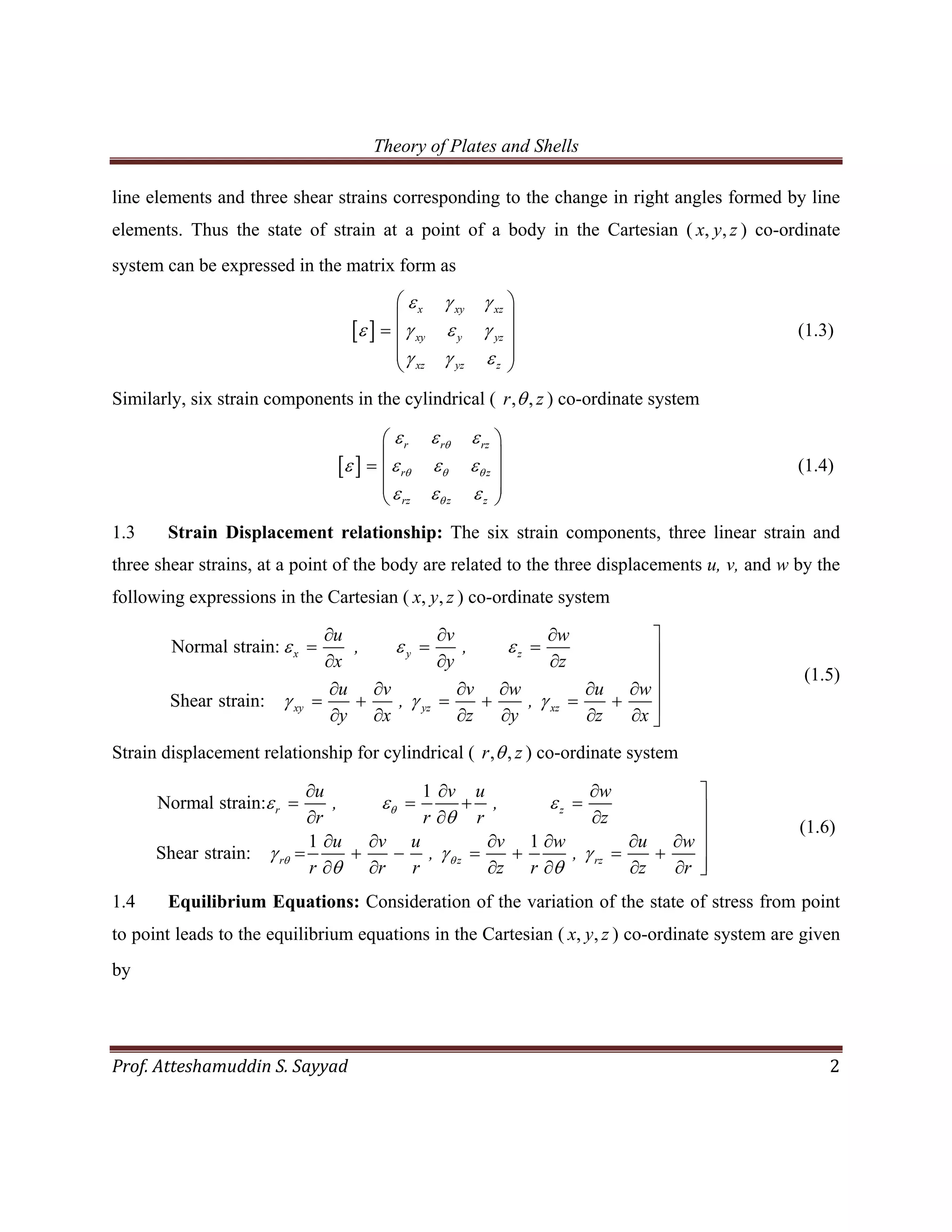 Theory of Plates and Shells | PDF