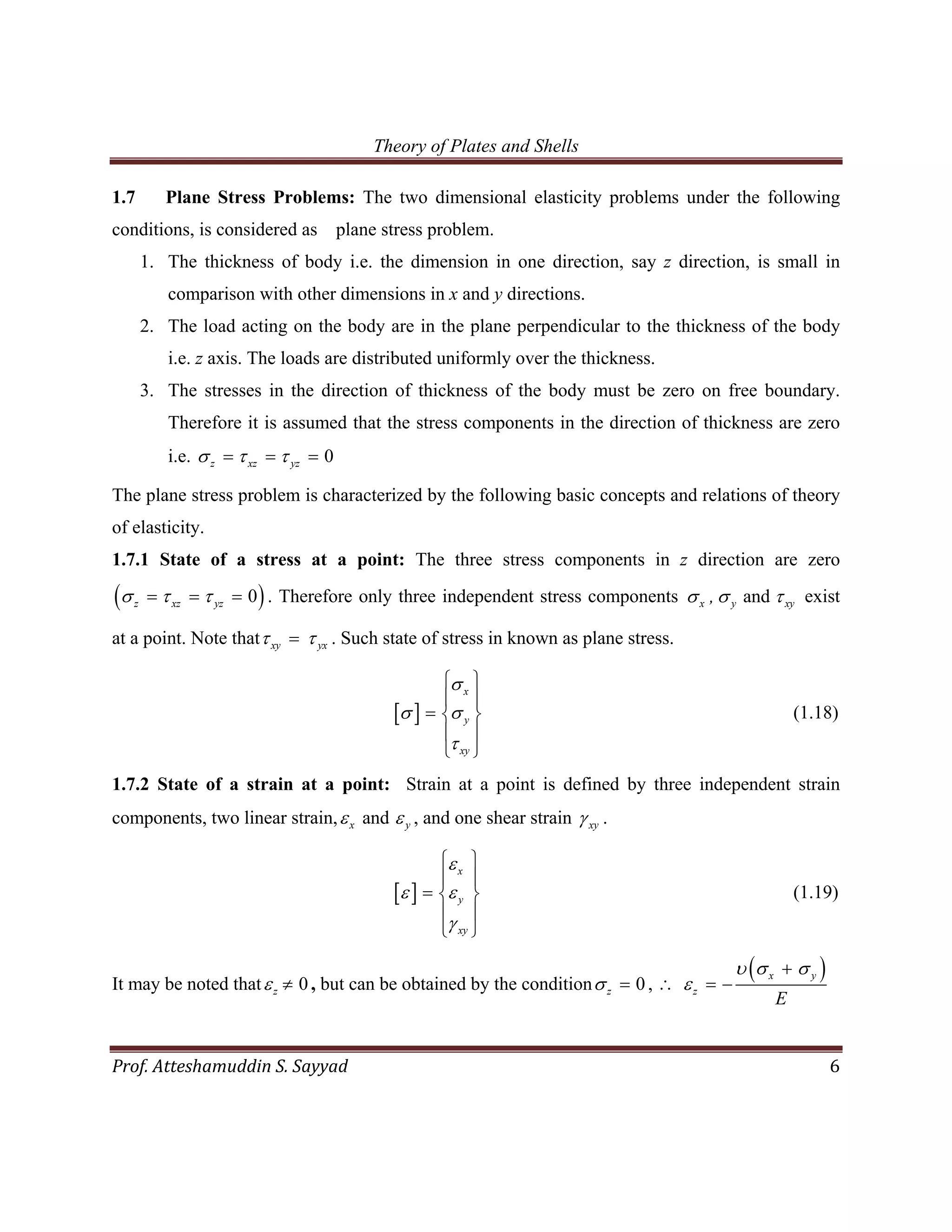 Theory of Plates and Shells | PDF