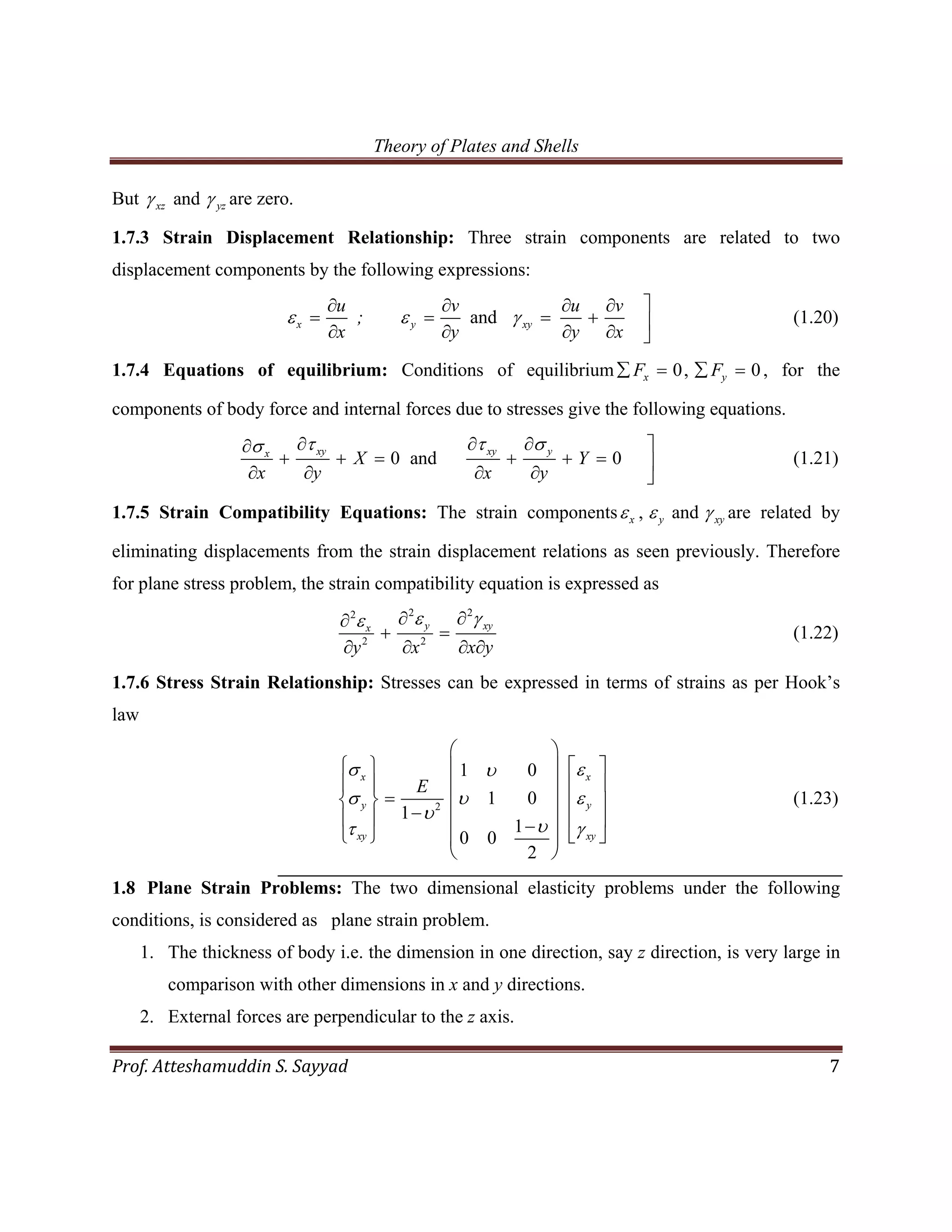 Theory of Plates and Shells | PDF
