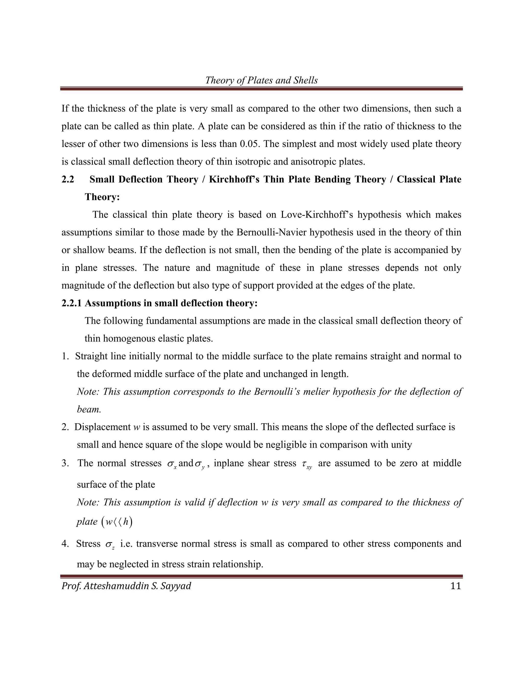 Theory of Plates and Shells | PDF