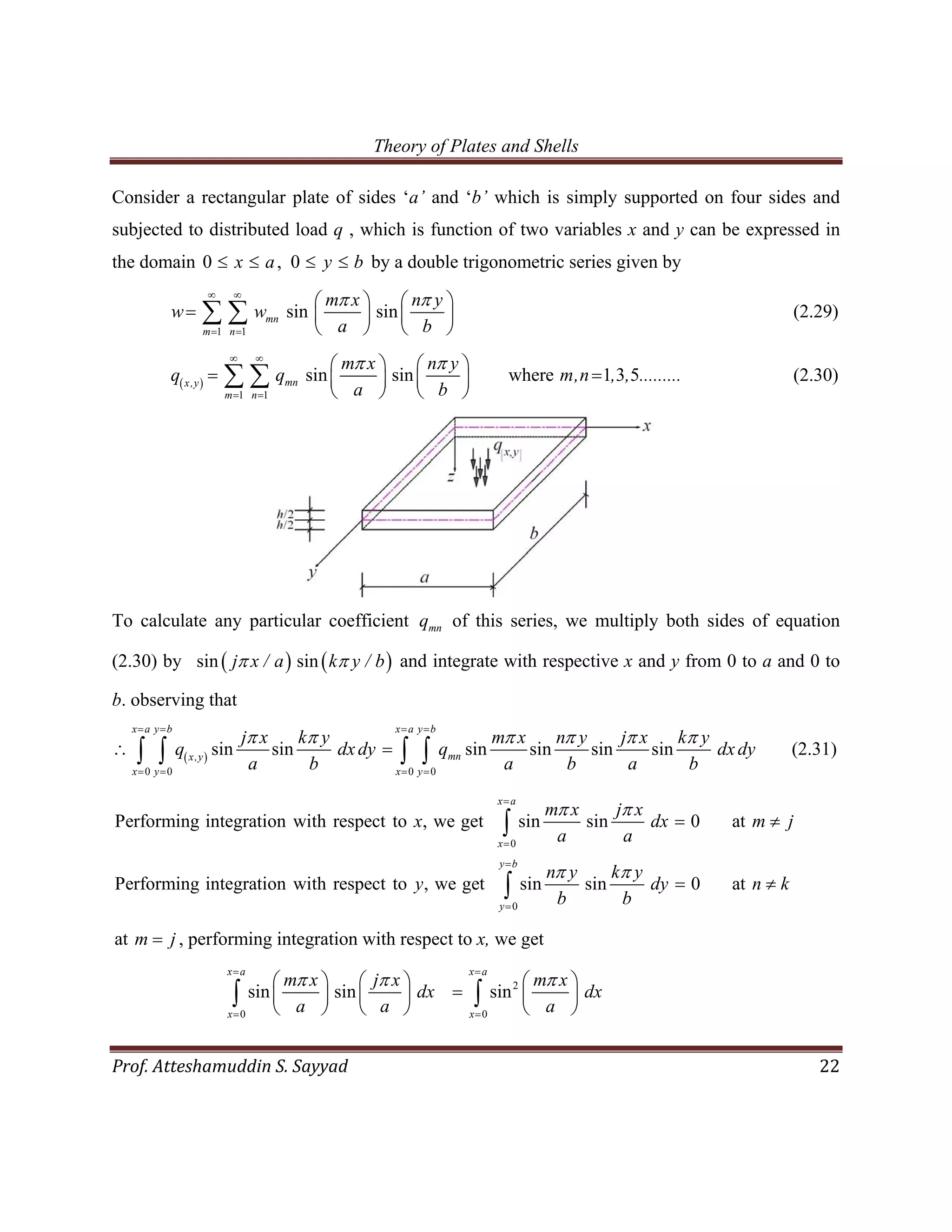 Theory of Plates and Shells | PDF