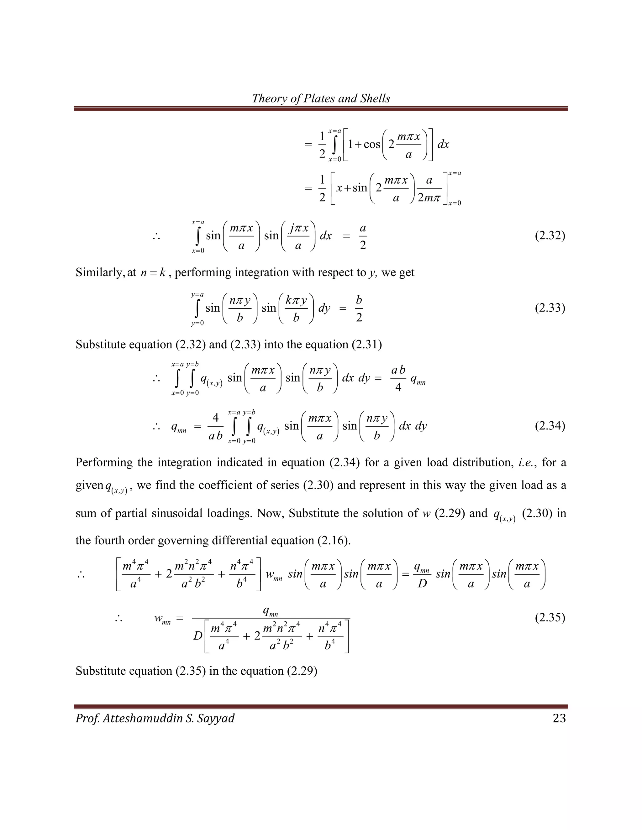 Theory of Plates and Shells | PDF