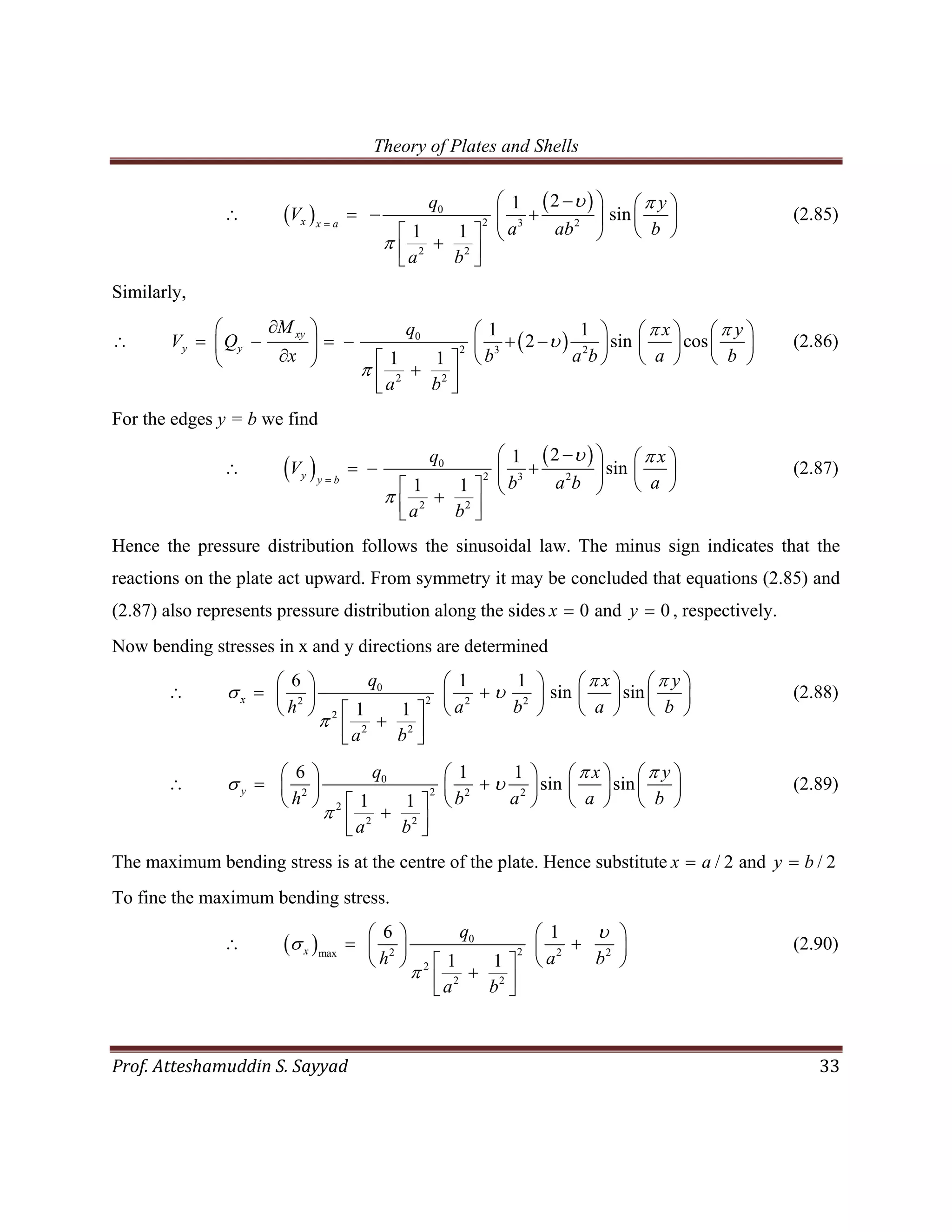 Theory of Plates and Shells | PDF