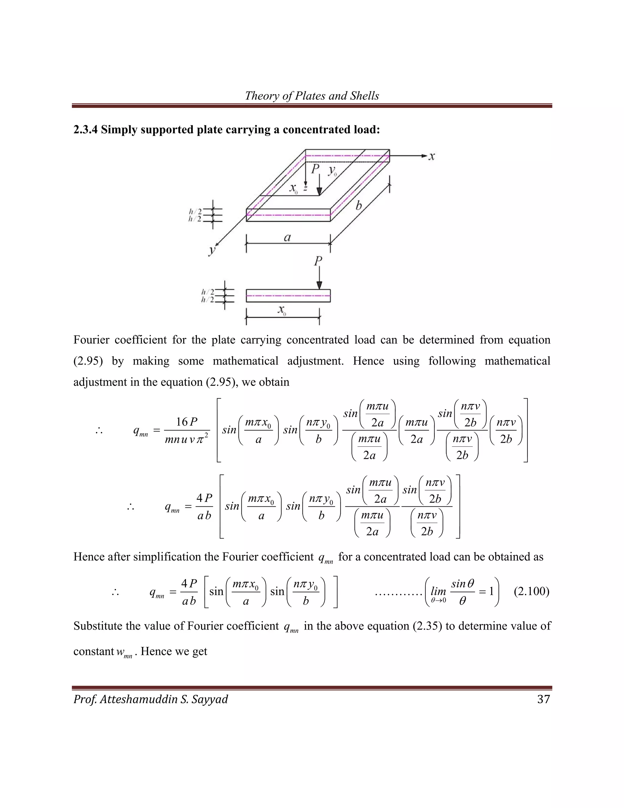 Theory of Plates and Shells | PDF