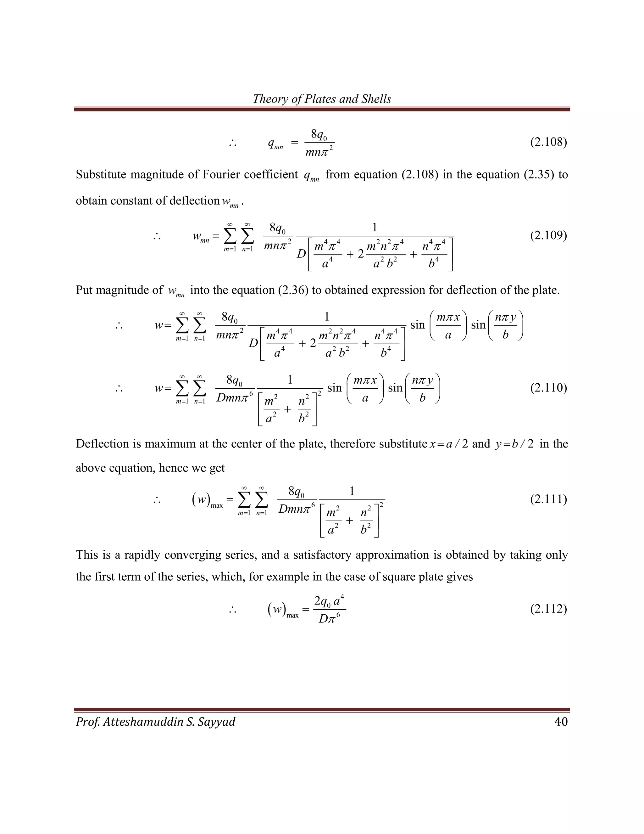 Theory of Plates and Shells | PDF