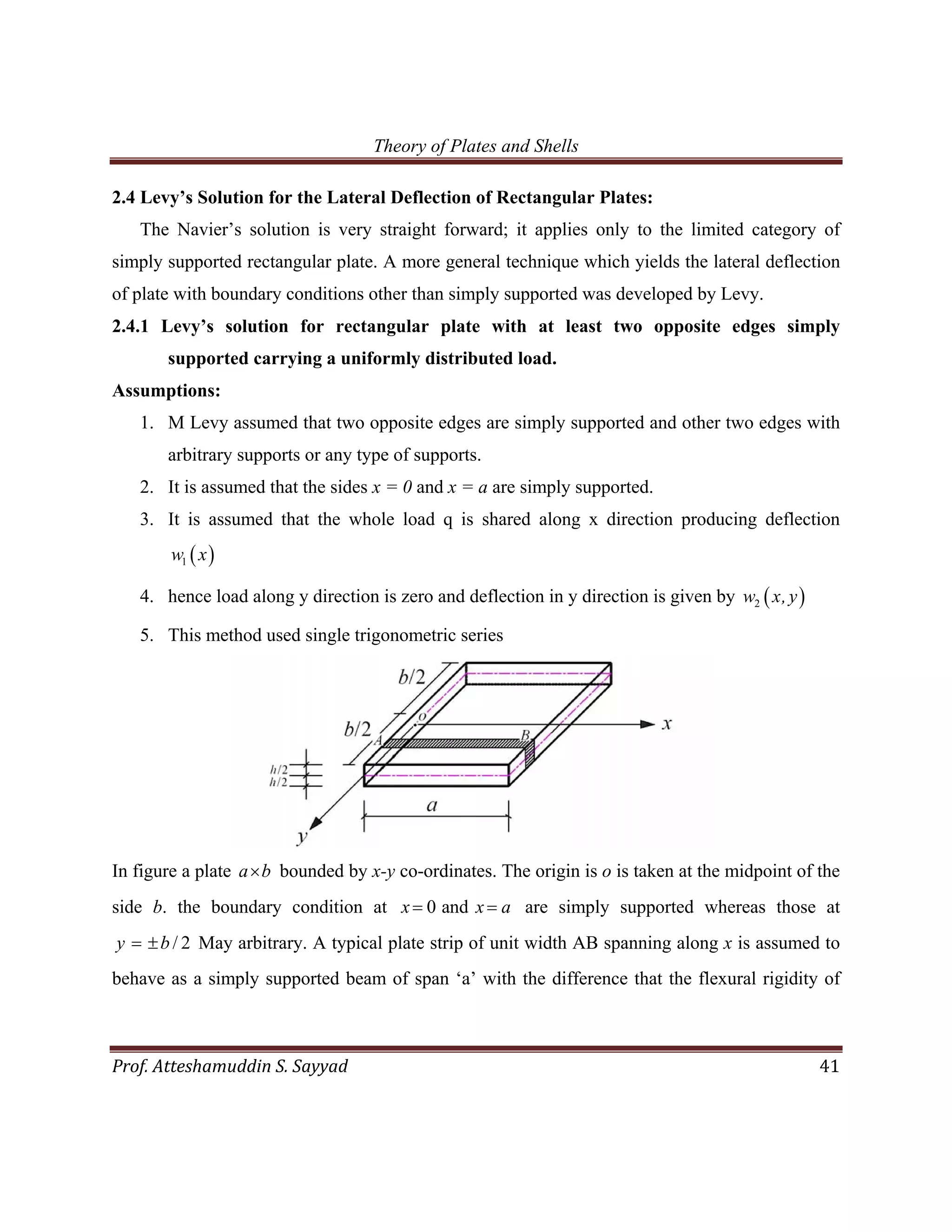 Theory of Plates and Shells | PDF