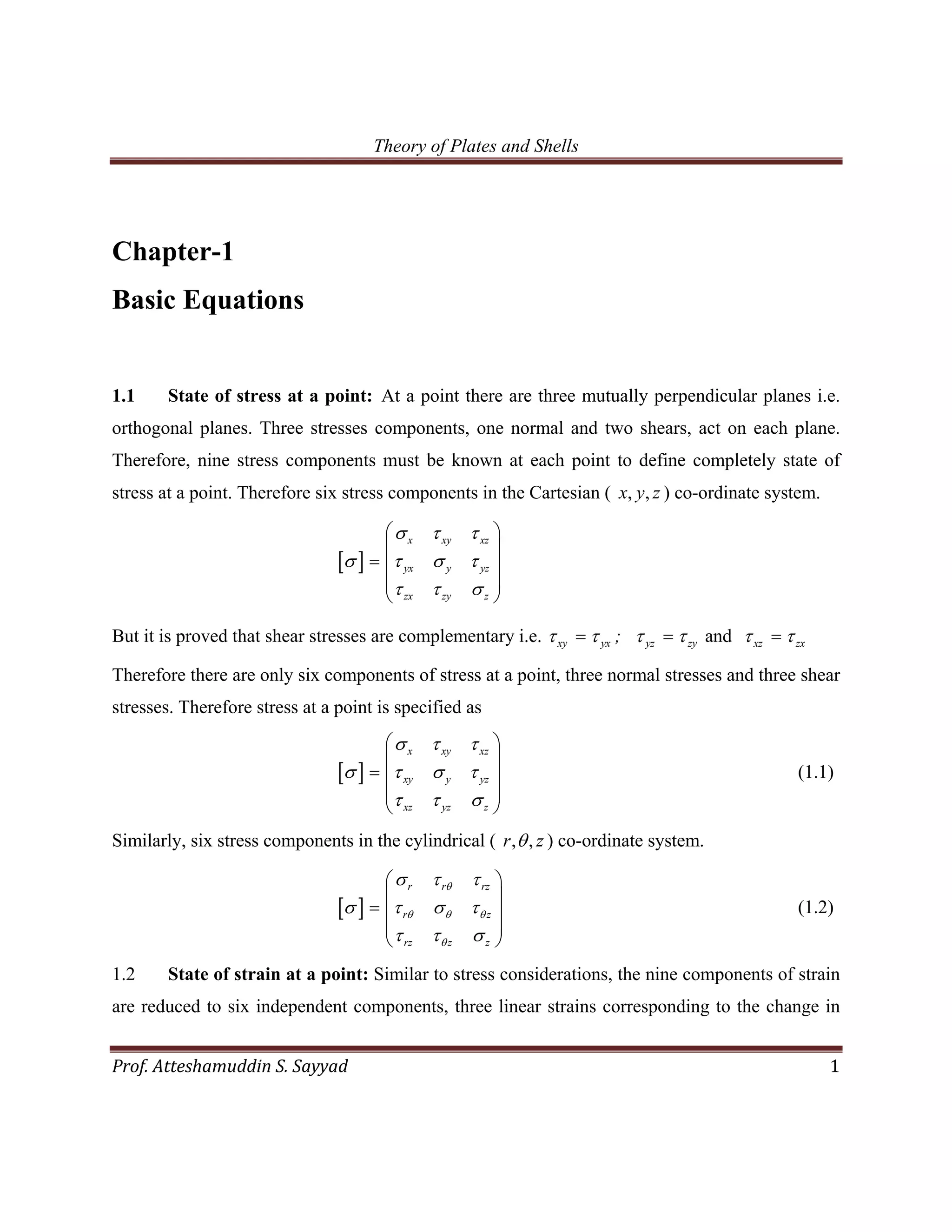 Theory of Plates and Shells | PDF