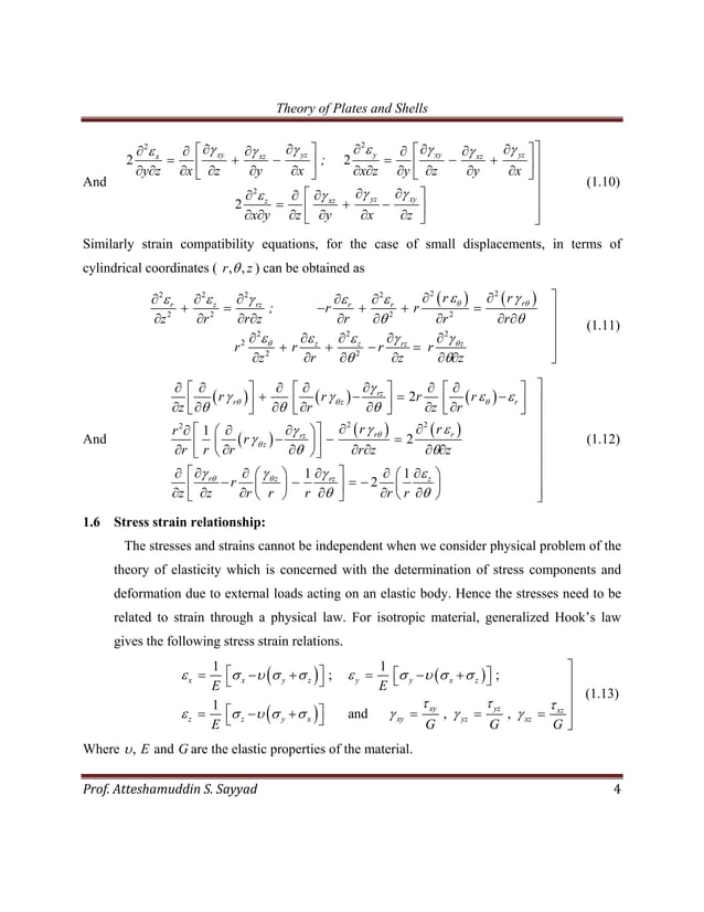 Theory of Plates and Shells | PDF