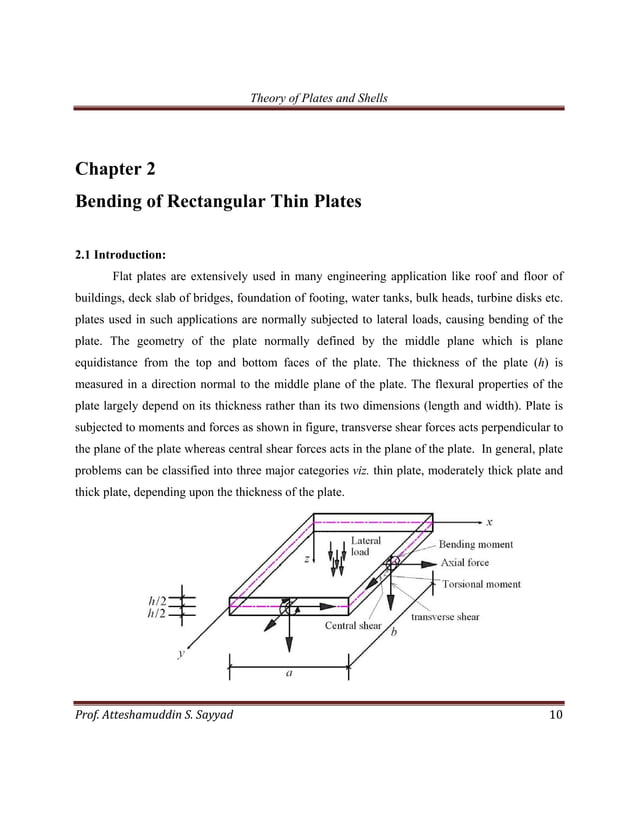 Theory of Plates and Shells | PDF