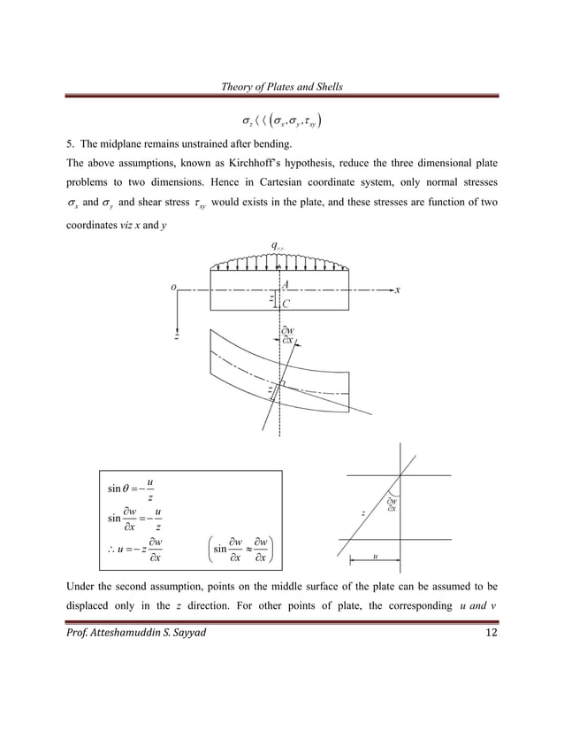 Theory of Plates and Shells | PDF