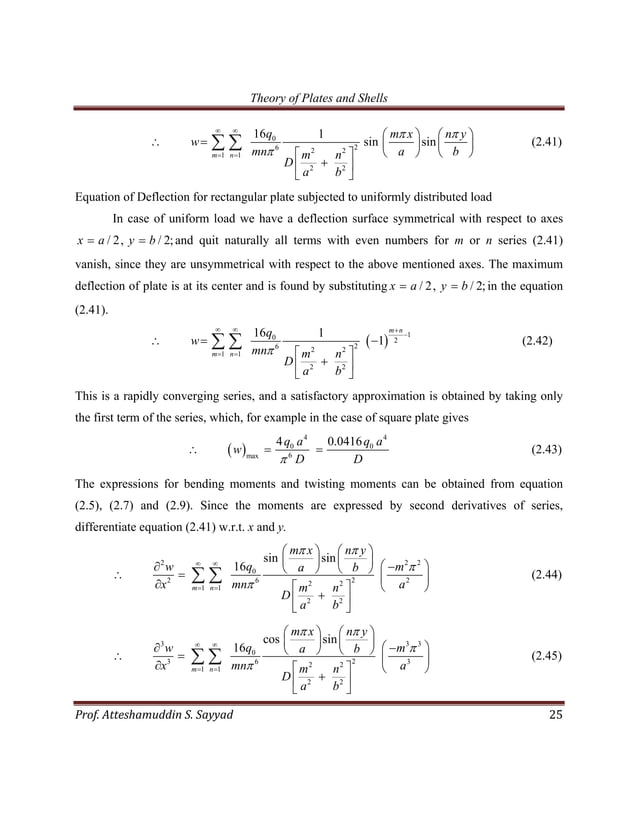 Theory of Plates and Shells | PDF