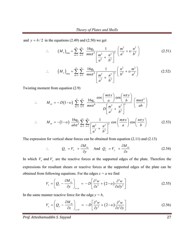 Theory of Plates and Shells | PDF