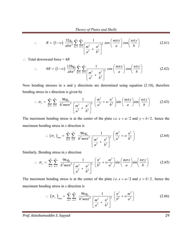 Theory of Plates and Shells | PDF