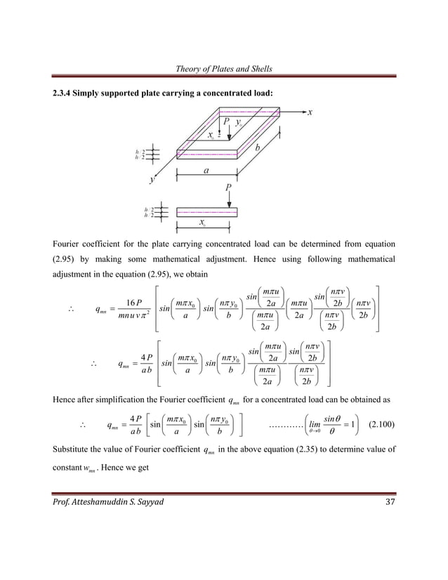 Theory of Plates and Shells | PDF
