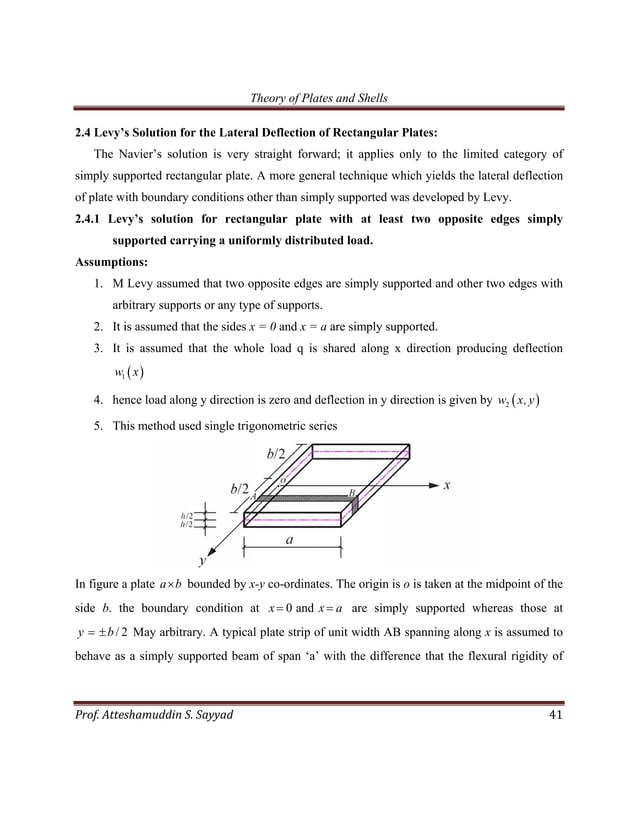Theory of Plates and Shells | PDF