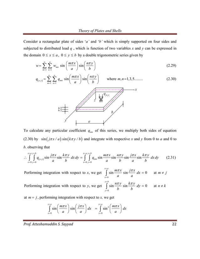 Theory of Plates and Shells