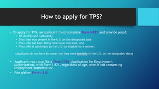 TPS for International Educators | PPTX