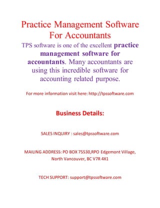 Tps software | PDF
