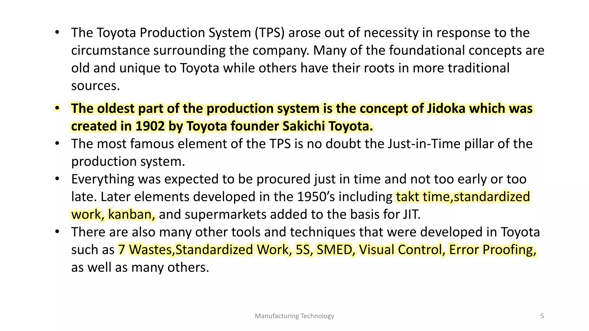 BASIC OF TOYOTA PRODUCTION SYSTEM | PPTX