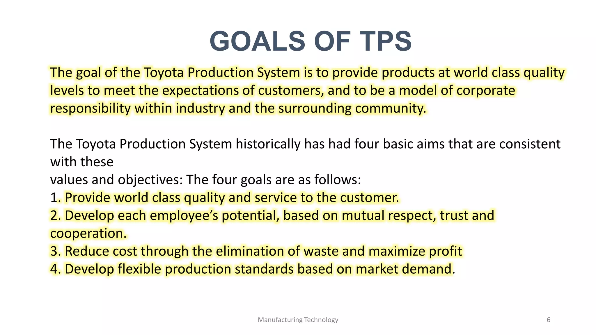 BASIC OF TOYOTA PRODUCTION SYSTEM | PPTX