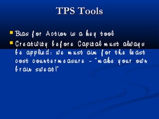 Tps tools | PPT