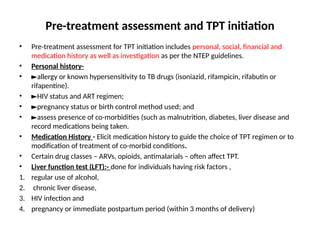 TB PREVENTIVE THERAPY IN INDIA BY DR PAYAL | PPTX