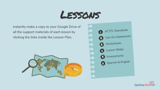 Exploratory Spanish Lesson Plans for Middle School | PDF