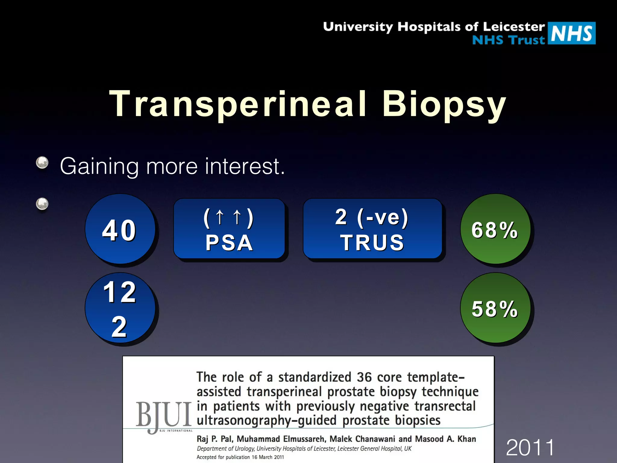 Transperineal Template Prostate Biopses Ppt Cancer Diseases And Conditions