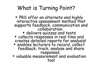 Turning Point: Getting Started | PPT