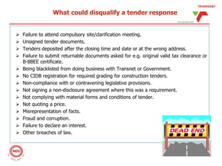 Tpt's tendering process at a glance | PDF