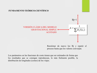 TPTU I_Tema 4_Distribución de Vijaes_Modelo Gravitacional | PPTX