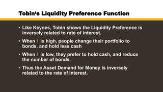 TOBIN’S PORTFOLIO BALANCE APPROACH | PPTX