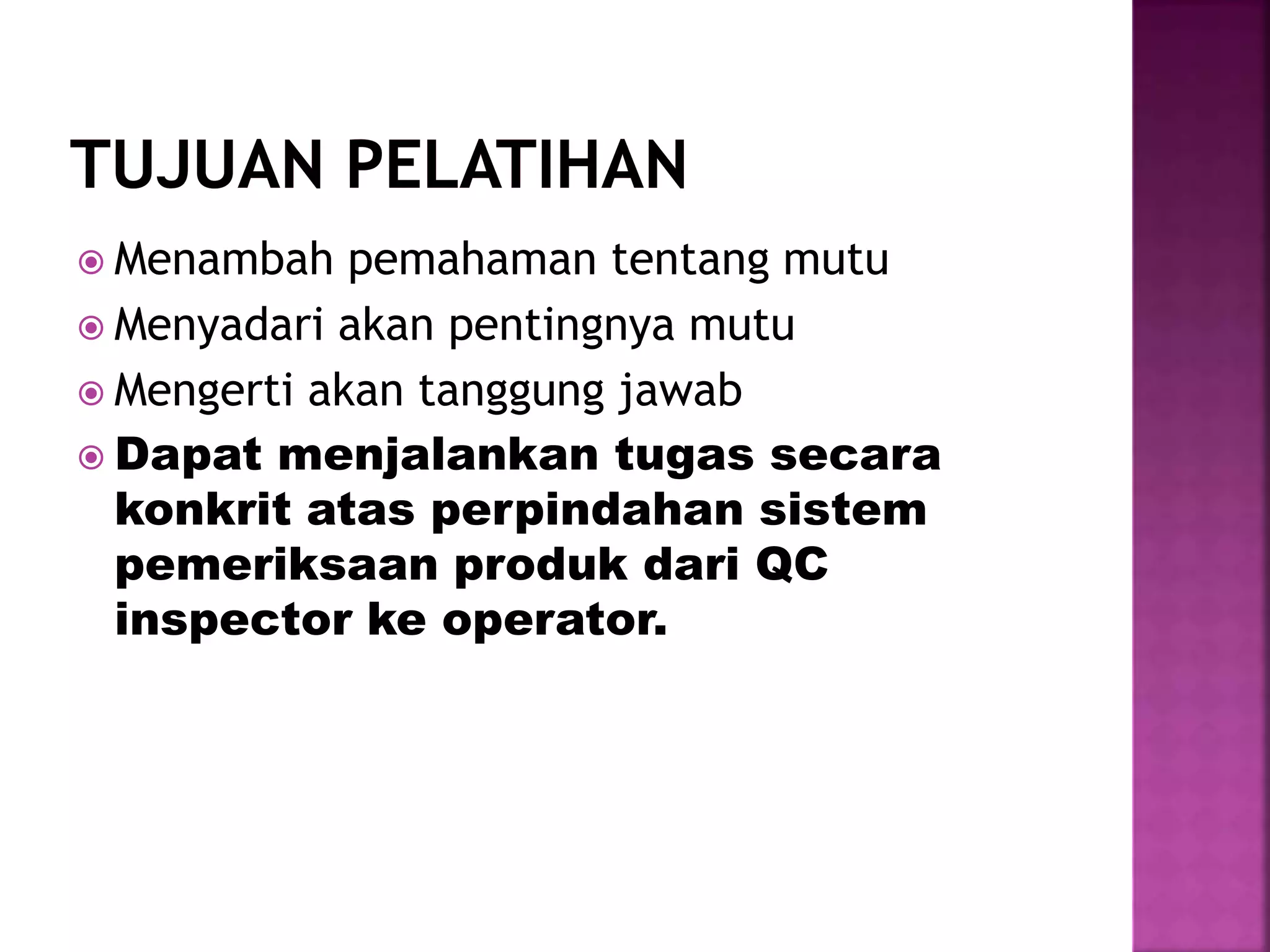 TQC oleh Bagoes Soehariadji | PPT