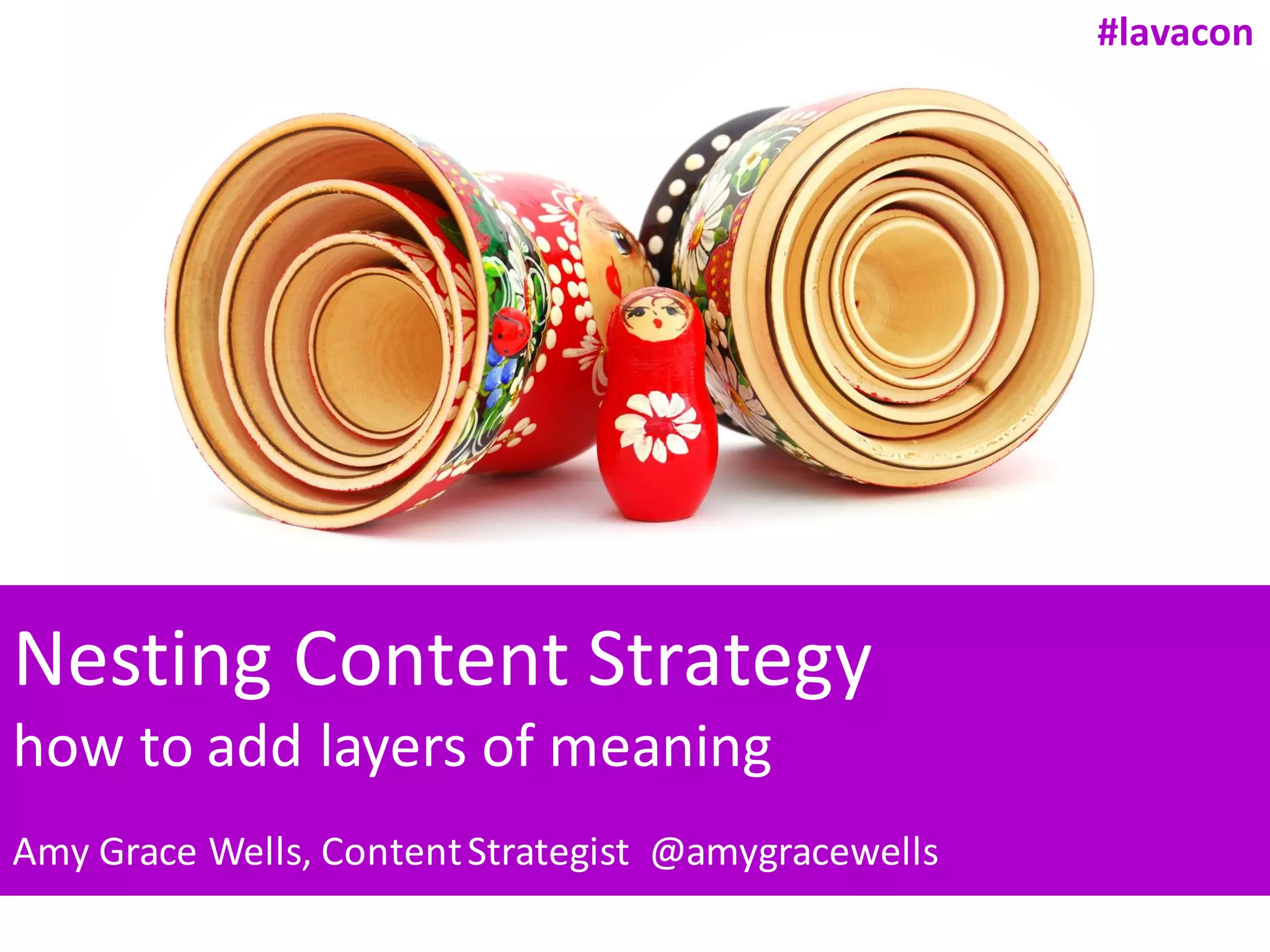 Amy Grace Wells: Nesting Content Strategy | PPT