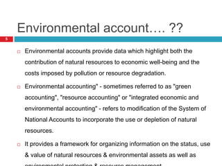 Environmental account | PPTX