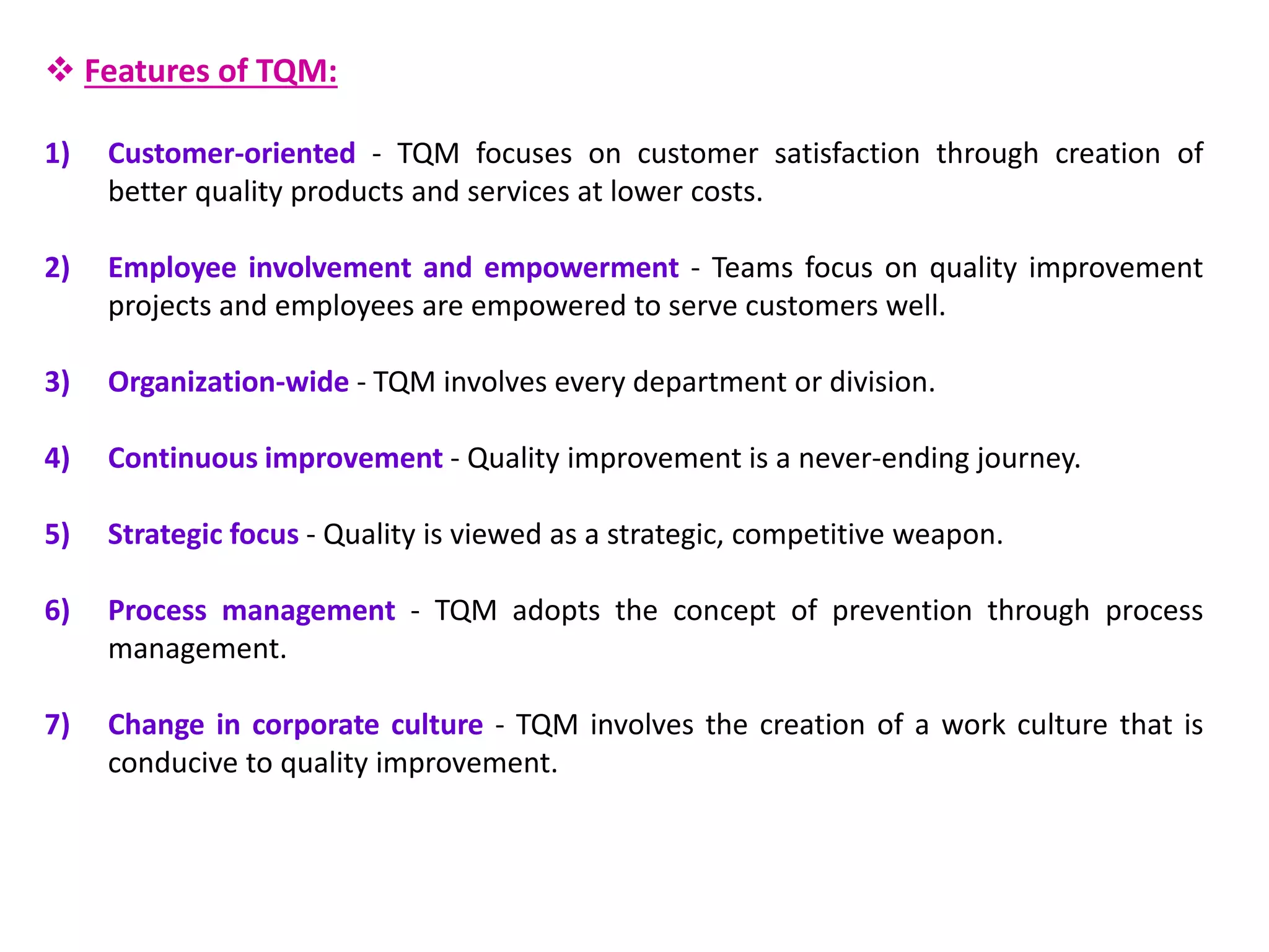 Total Quality Management (TQM) | PPTX