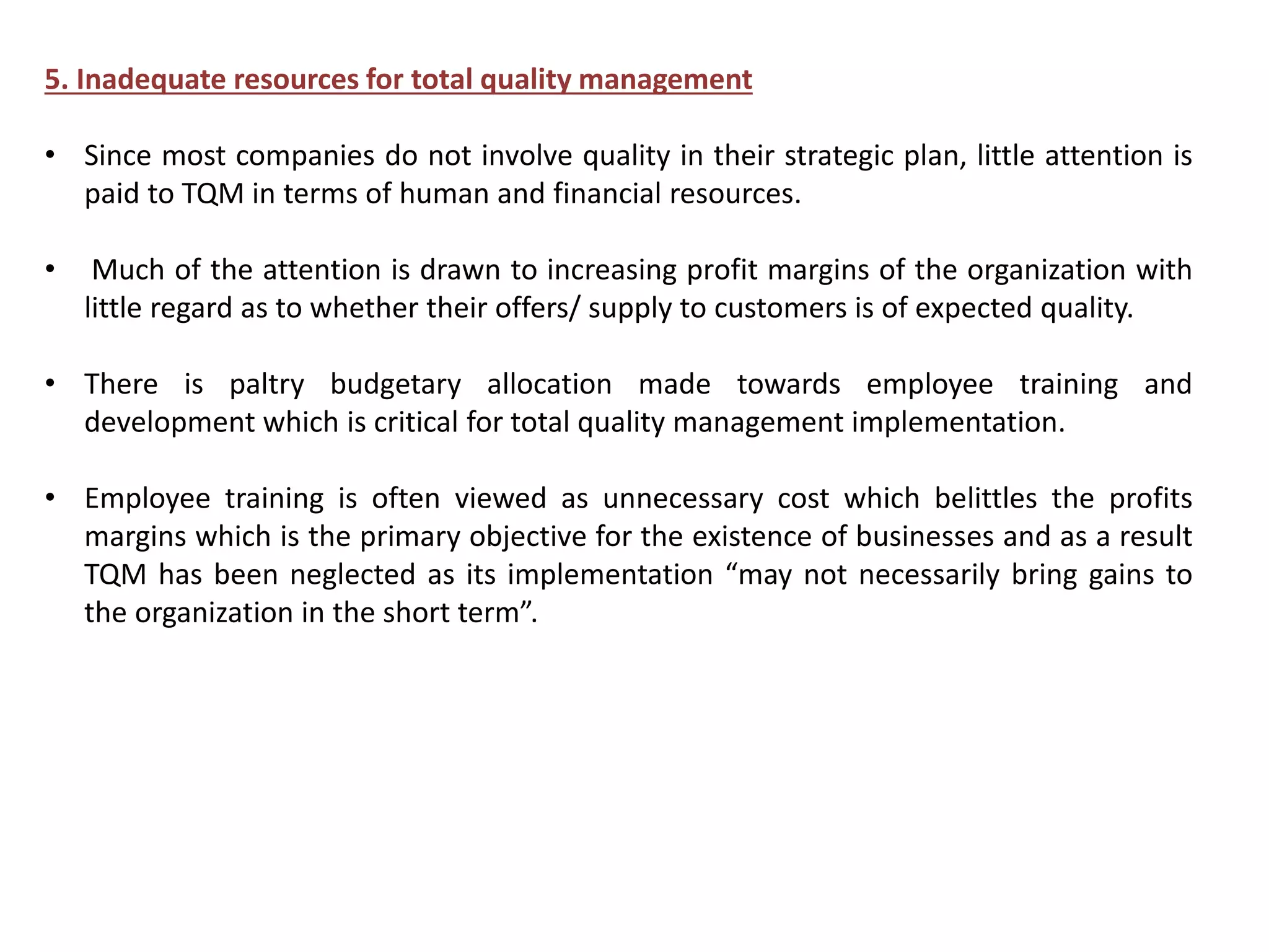 Total Quality Management (TQM) | PPTX